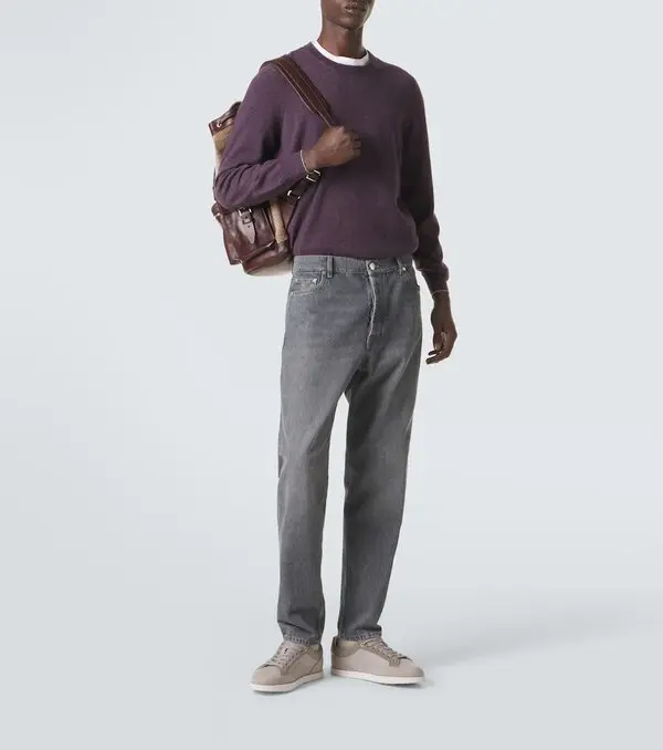 Brunello Cucinelli Mid-rise Straight Leg Jeans - Grey