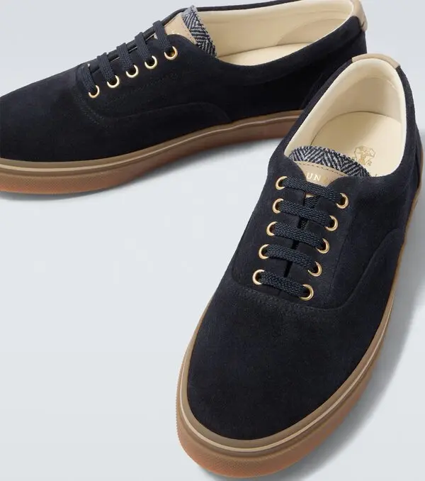 Brunello Cucinelli Suede Lace-up Sneakers
