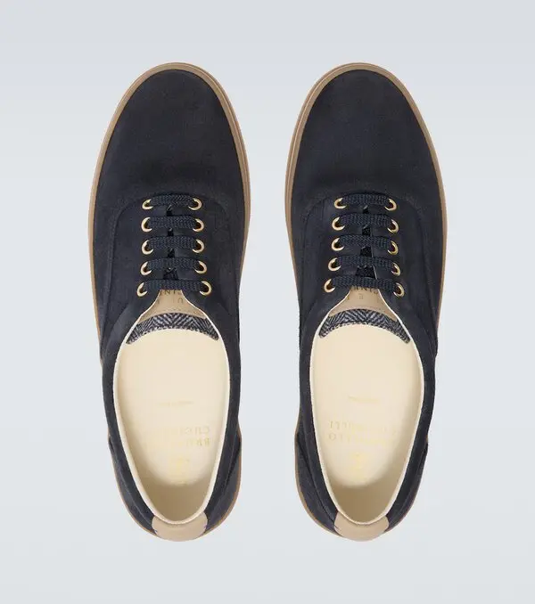 Brunello Cucinelli Suede Lace-up Sneakers