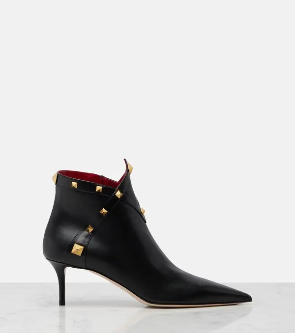 Valentino Garavani Studded Leather Ankle Boots