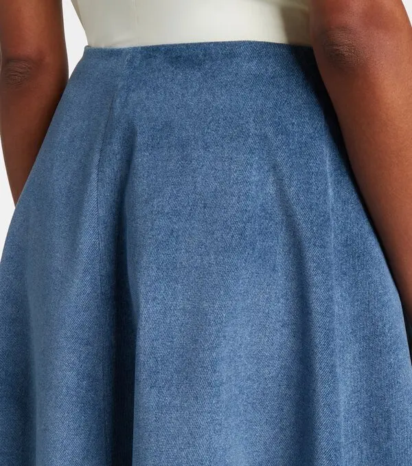 Altuzarra Varda Denim Midi Skirt