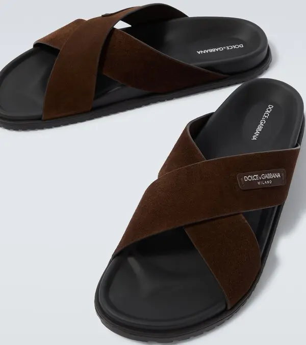 Dolce & Gabbana Suede Slides