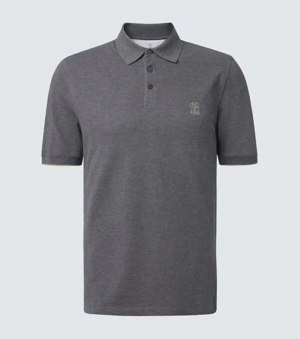 Brunello Cucinelli Cotton Pique Polo Shirt