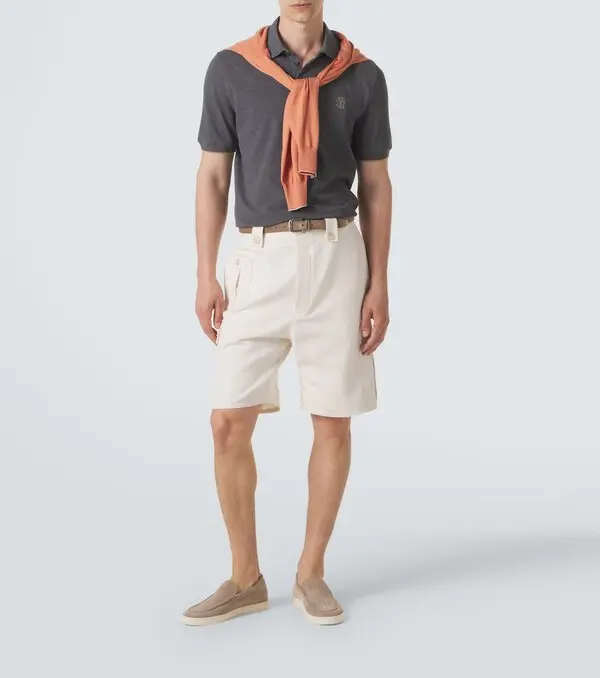 Brunello Cucinelli Cotton Pique Polo Shirt