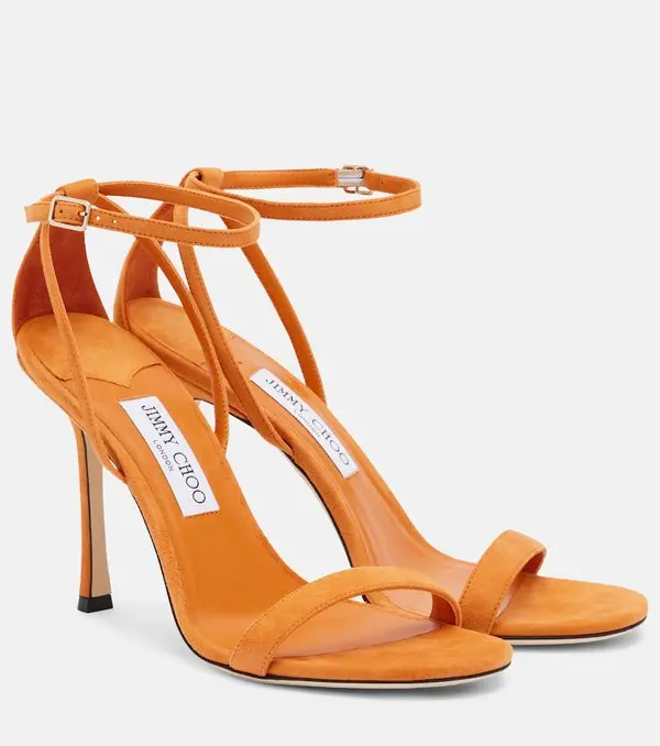 JIMMY CHOO Moza Suede Sandals