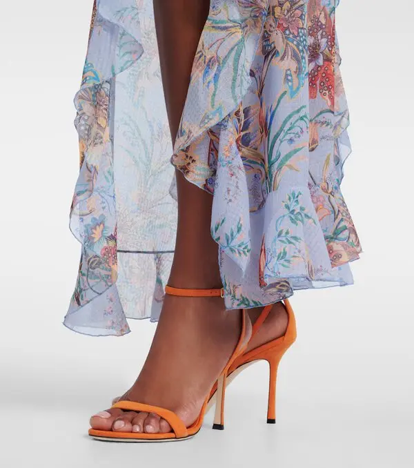 JIMMY CHOO Moza Suede Sandals