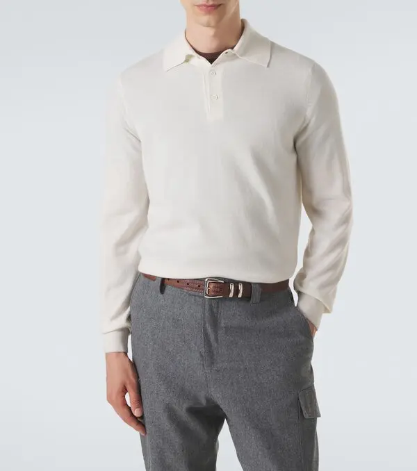 Brunello Cucinelli Cashmere Polo Sweater