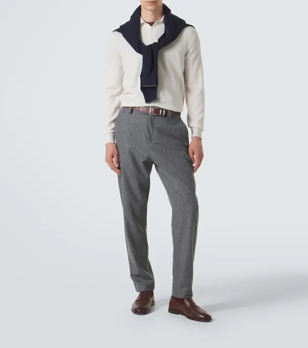 Brunello Cucinelli Cashmere Polo Sweater
