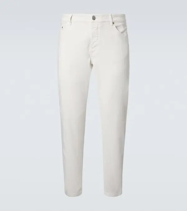 Brunello Cucinelli Straight Leg Jeans - White