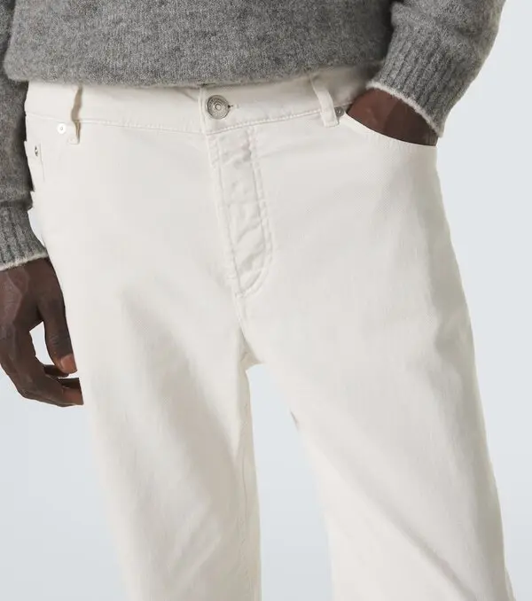 Brunello Cucinelli Straight Leg Jeans - White