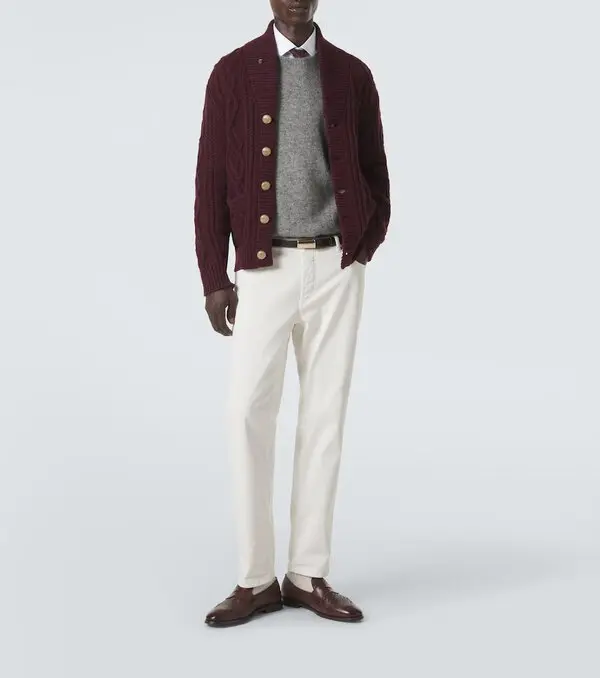 Brunello Cucinelli Straight Leg Jeans - White