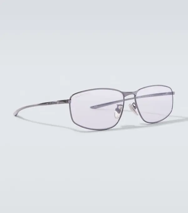 Balenciaga Metal Rectangle Sunglasses