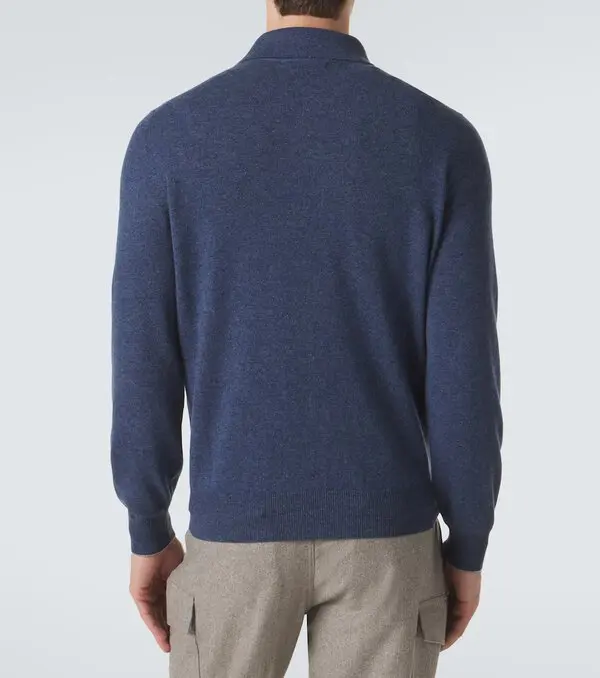 Brunello Cucinelli Cashmere Polo Sweater