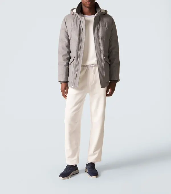 Brunello Cucinelli Wool Flannel Down Jacket