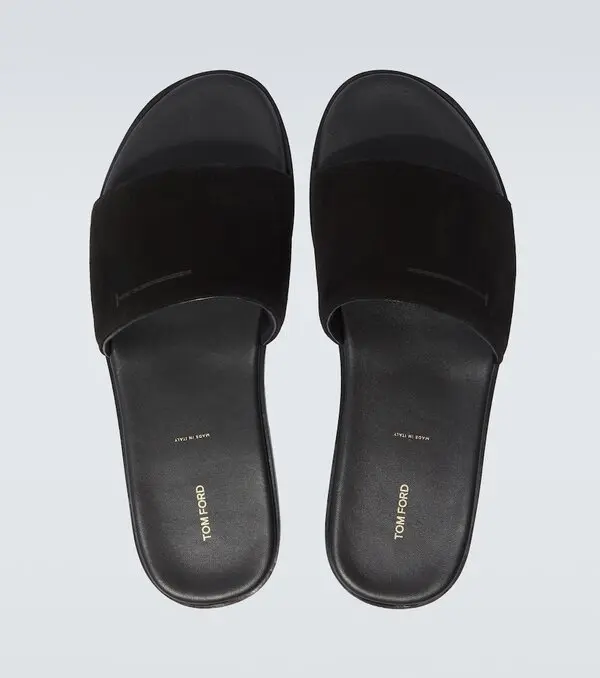 TOM FORD Suede Slides