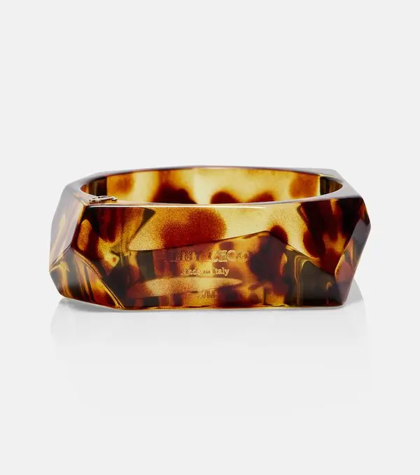 JIMMY CHOO Faceted Bangle - Brown