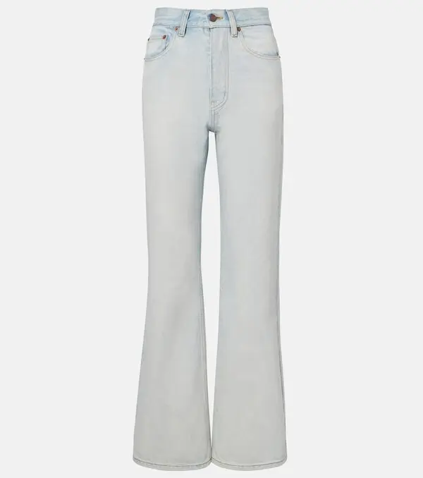 Chloé Faded Wide-leg Jeans