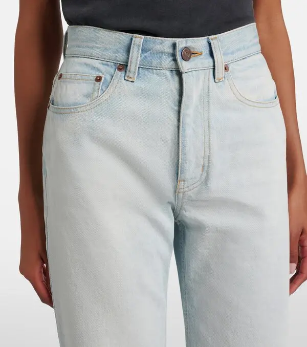 Chloé Faded Wide-leg Jeans