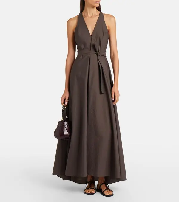 AMANU Burundi Mini Leather Bucket Bag - Brown