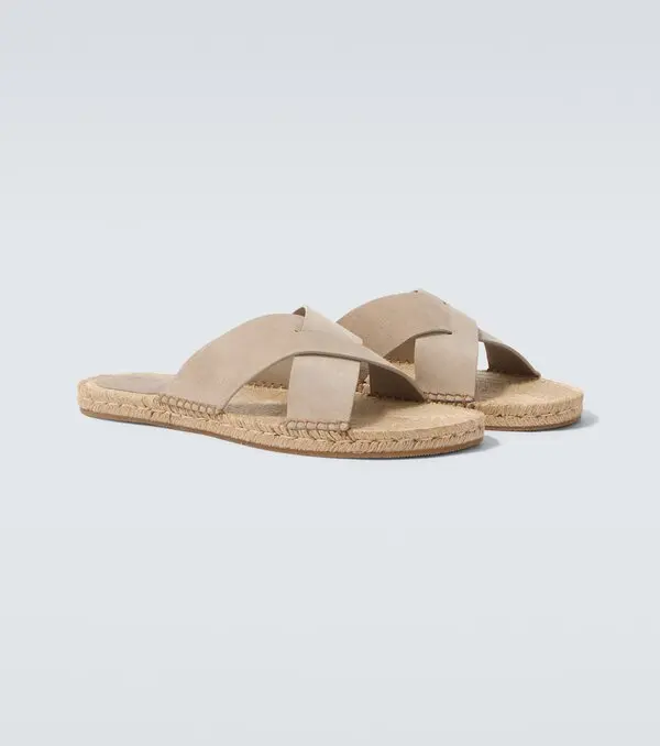 Zegna Suede Espadrille Sandals