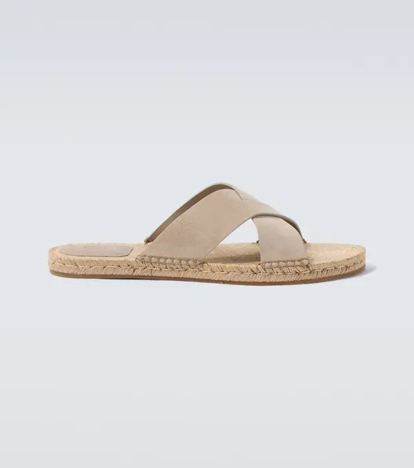 Zegna Suede Espadrille Sandals