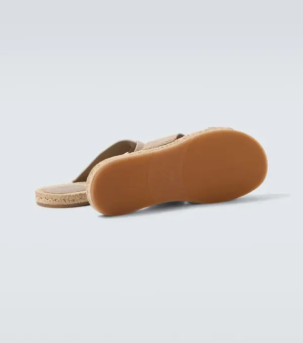 Zegna Suede Espadrille Sandals