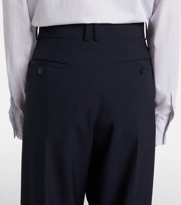 THE ROW Mune Wool Straight Leg Trousers