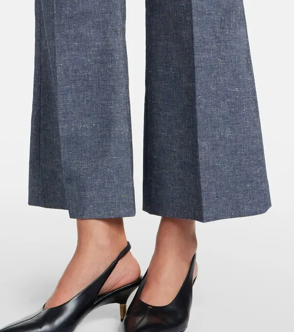 Altuzarra Fossett Bootcut Pants In Titan Melange