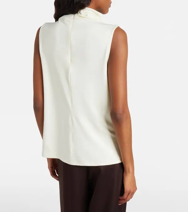 Altuzarra Draped Sleeveless Top - White