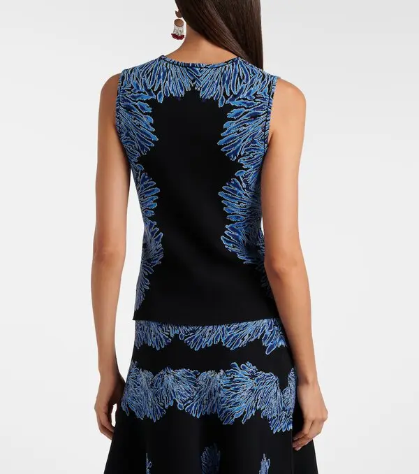Ulla Johnson Ayli̇n Knitted Jacquard Tank Top