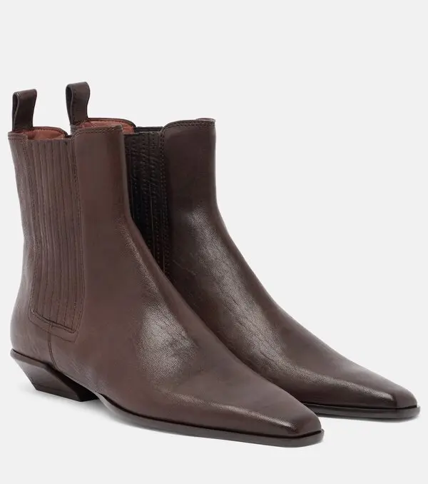 Paris Texas Bettina Leather Ankle Boots - Brown