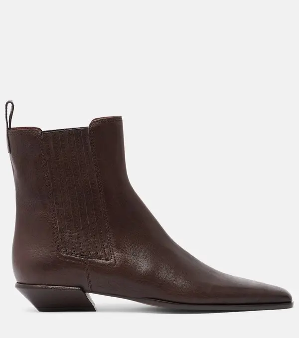 Paris Texas Bettina Leather Ankle Boots - Brown