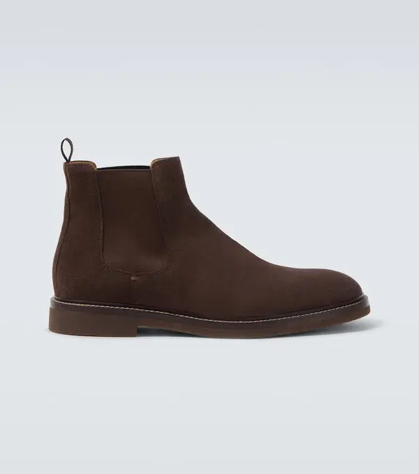 Brunello Cucinelli Suede Chelsea Boots