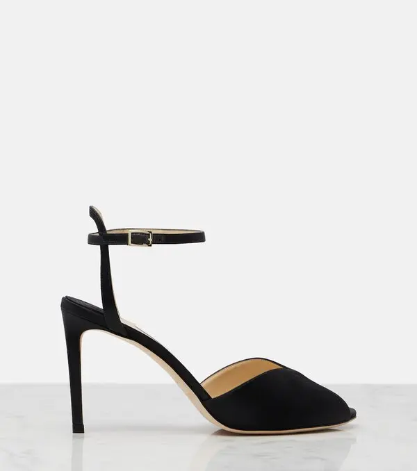 JIMMY CHOO Sacora Suede Sandals