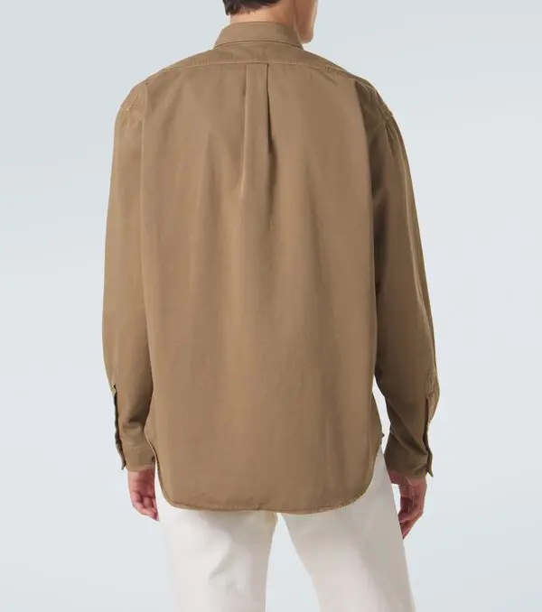 Prada Embroidered Cotton Shirt