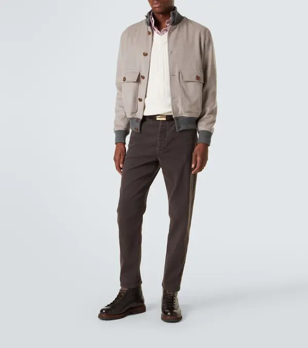 Brunello Cucinelli Mid-rise Straight Jeans - Brown