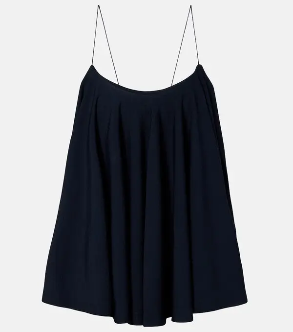 Jacquemus Voile Open-back Jersey Top - Blue