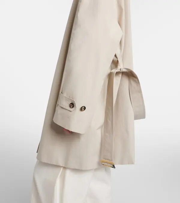 THE ROW Amaya Belted Cotton Car Coat