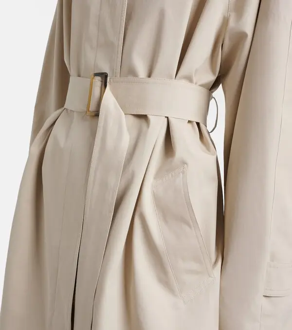 THE ROW Amaya Belted Cotton Car Coat