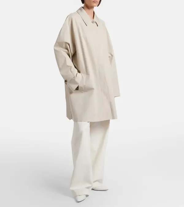 THE ROW Amaya Belted Cotton Car Coat