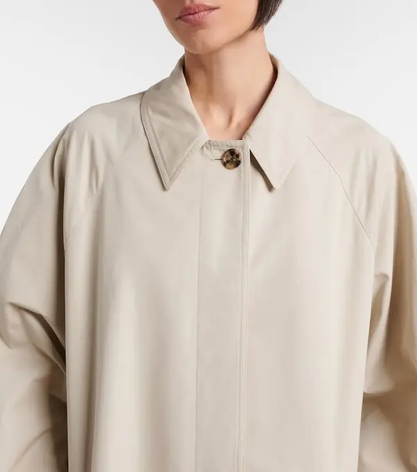 THE ROW Amaya Belted Cotton Car Coat