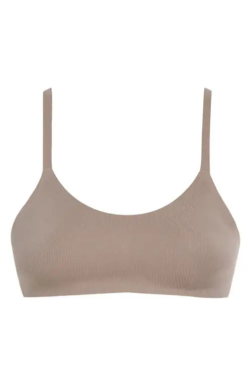 Commando Rib Bralette - Truffle