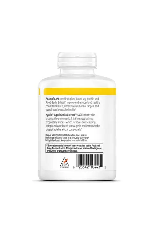 KYOLIC Aged Garlic Extract Formula 104, Cholesterol Health