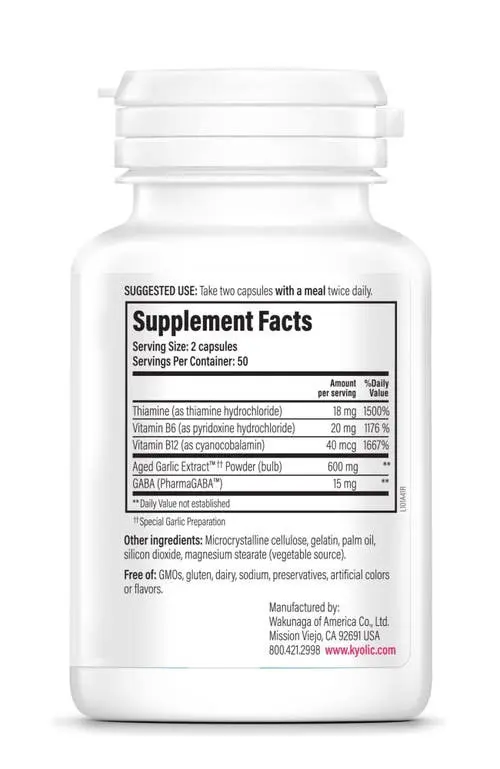 KYOLIC Aged Garlic Extract Formula 101, Stress And Fatigue Relief