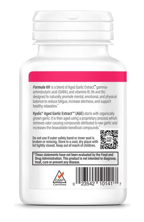 KYOLIC Aged Garlic Extract Formula 101, Stress And Fatigue Relief