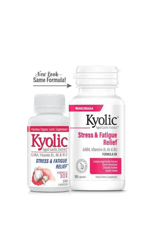 KYOLIC Aged Garlic Extract Formula 101, Stress And Fatigue Relief
