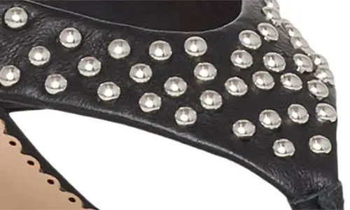 Cinq À Sept Frankie Studded Leather Thong Sandal