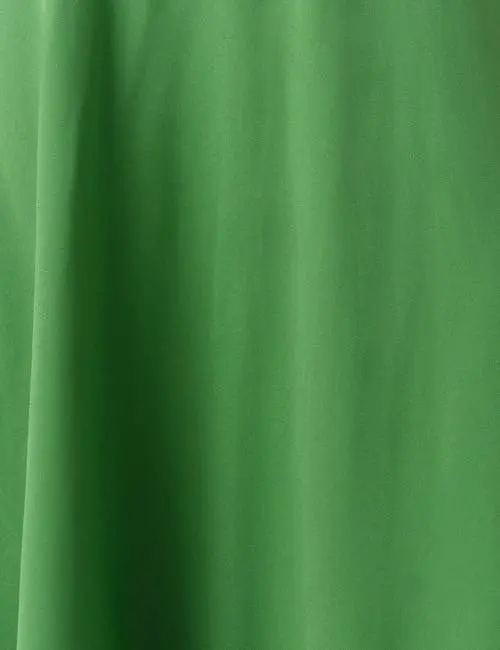 GHOST LONDON Verity Crepe Puff Sleeve Midi Dress - Green