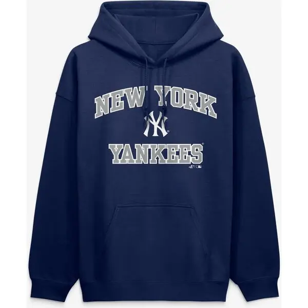 LOGO ATHLETIC New York Yankees Heart & Soul Hoodie - Navy