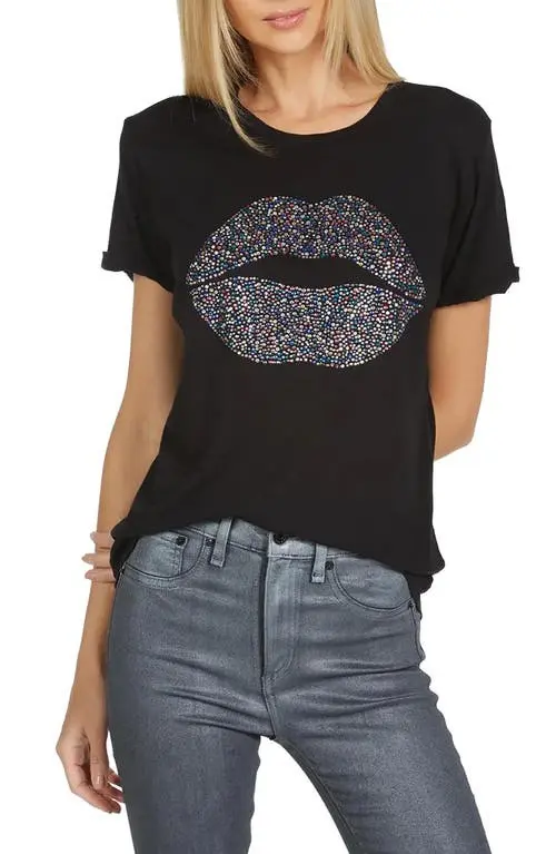 Lauren Moshi Edda Crystal Sprinkle Lip Top
